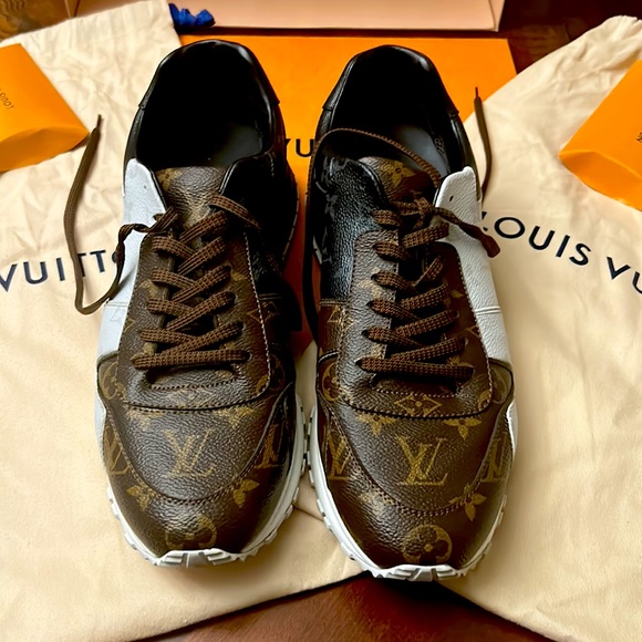 Louis Vuitton | Shoes | Louis Vutton Run Away Triple Monogram Shoes 85 ...